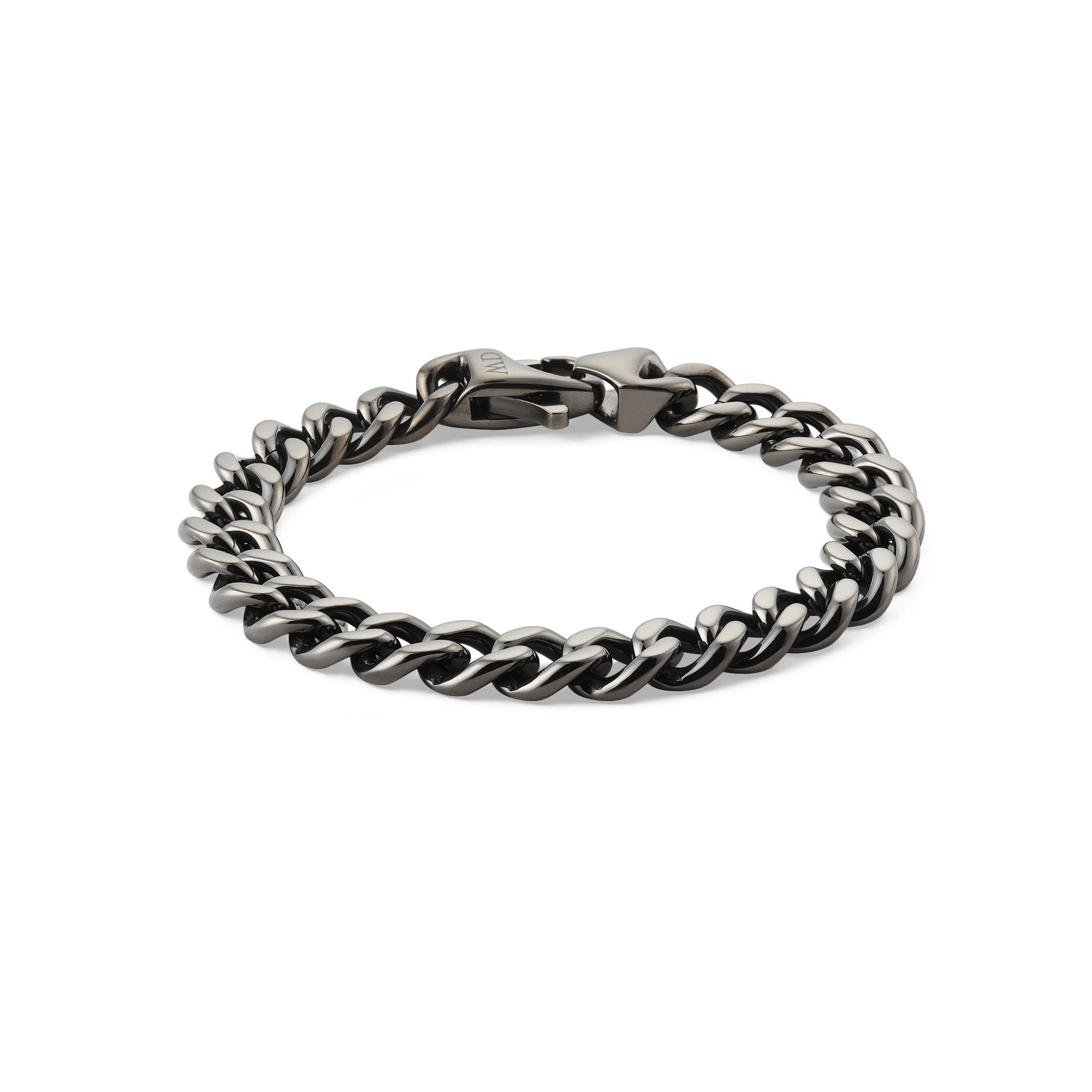 Ellipse Cuban Chain Bracelet Graphite